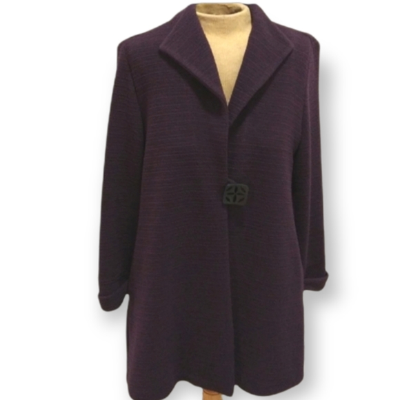 Joseph Ribkoff | Jackets & Coats | Vintage Joseph Ribkoff Purple Ribbed ...